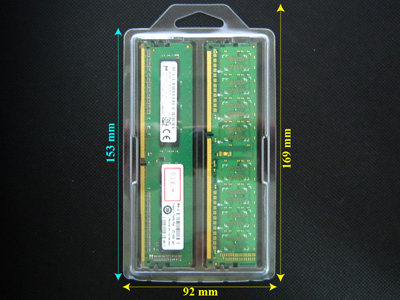 memorypack memory ram module packaging ddr plastic box clamshell 1976001