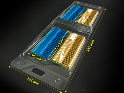 ddr4 ddr memory ram module packaging plastic box esd blister clamshell ...