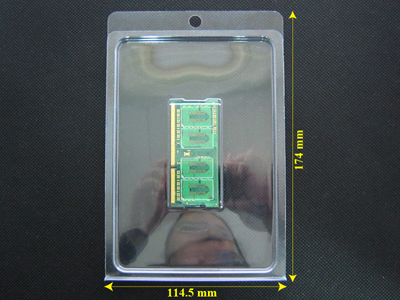 ddr plastic box packaging ram memory clamshell 1855