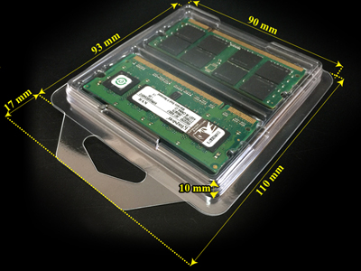 ddr packaging memory ram module plastic box 2ct so dimm 2113