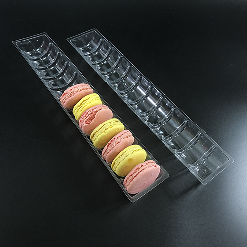 MPK-12CTP02 macaron packaging plastic box clamshell tray inserts