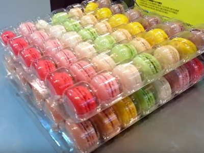 Macaroon packaging Macaron plastic box clamshell