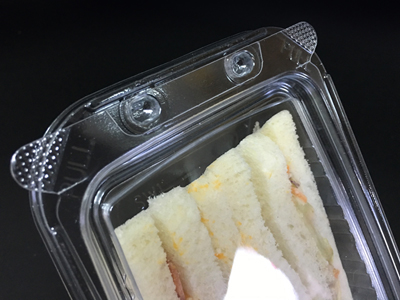 disposable food sandwich wedged packaging plastic box container