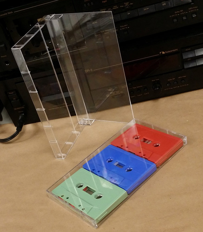 MPK clear audio cassette jewel case