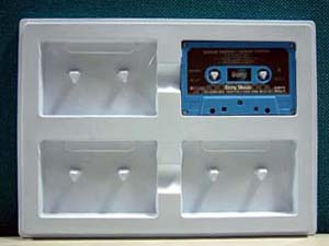 MPK audio cassette jewel case clamshell box album plastic packaging