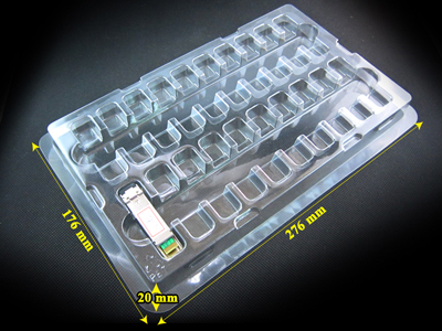 20ct SFP clamshell tray packaging plastic box 1955