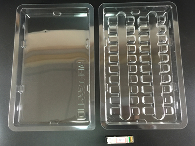 20ct SFP clamshell tray packaging plastic box 1955