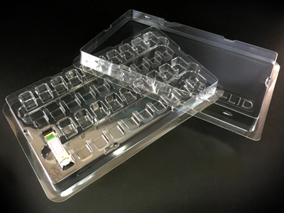 20ct SFP clamshell tray packaging plastic box 1955