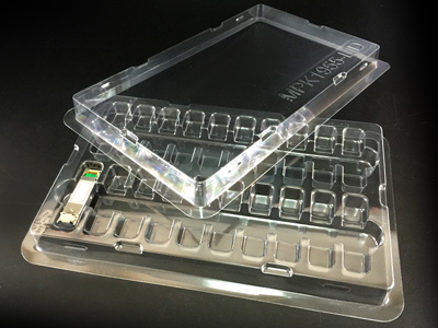 20ct SFP clamshell tray packaging plastic box 1955