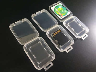 cf sd adapter memory card case plastic jewel box blister clamshell L1