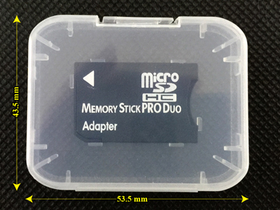 memory card case plastic jewel box blister clamshell sandisk sony ms ...