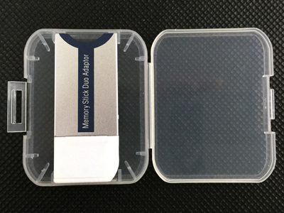 cf sd memory card case adapter plastic jewel box blister clamshell