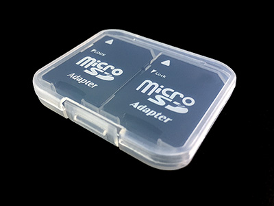 2 sd memory card mini case jewel box