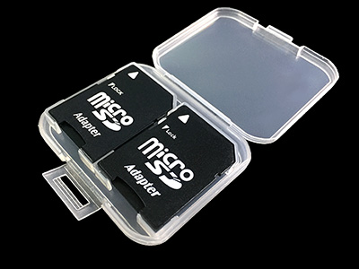 2 sd memory card mini case jewel box