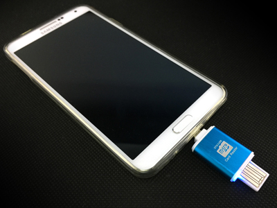 MPK-OTG-FOUR (Light blue) smart phone otg reader memory card reader ...