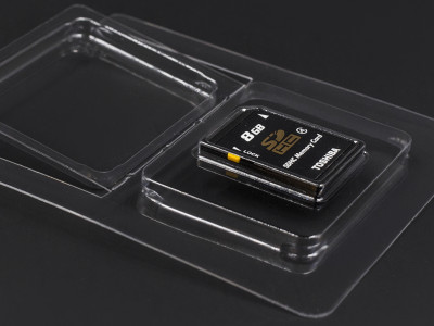 1993-009 kingston sd memory card clamshell plastic box packaging