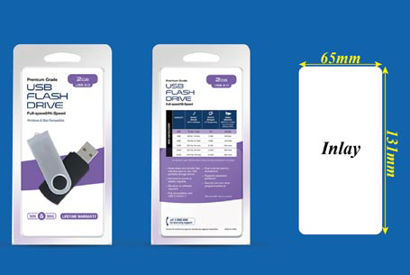 twist usb packaging plastic box clamshell blister box