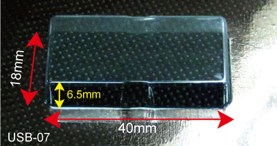 twist usb packaging plastic box clamshell blister box