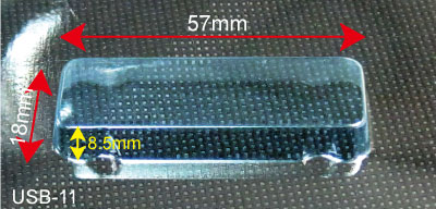 twist usb packaging plastic box clamshell blister box