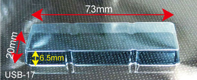 twist usb packaging plastic box clamshell blister box