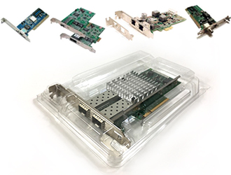 transceiver accessories packaging plastic box clamshell label sticker ...