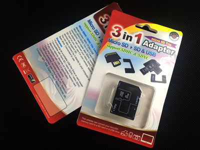 microSD trio 3 in 1 adapter reader MPK-TF3IN1USB1