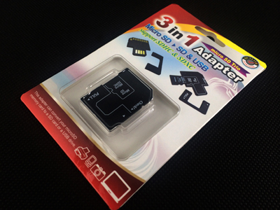 microSD trio 3 in 1 adapter reader MPK-TF3IN1USB1