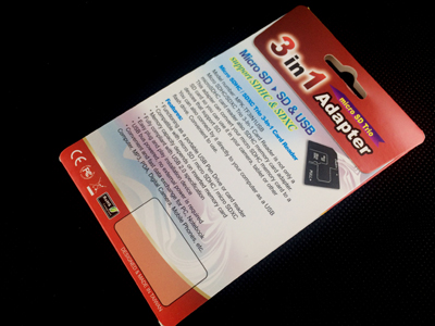 microSD trio 3 in 1 adapter reader MPK-TF3IN1USB1