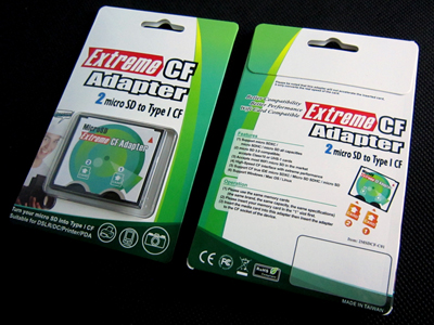 2 micro sd to cf adapter reader 2MSDCF-c01