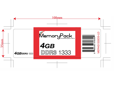 ddr dram memory ram module label sticker memorypack MPK