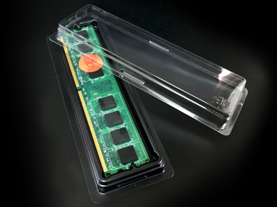 ddr memory ram module esd package blister clamshell tray 1744004i