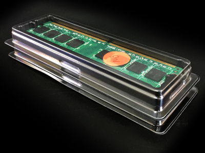 ddr memory ram module esd package blister clamshell tray 1744004i