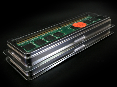 ddr memory ram module esd package blister clamshell tray 1744004i