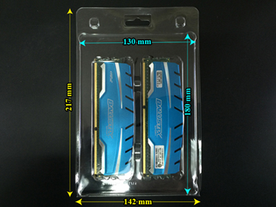 1817-002 crucial memory ram module plastic box packaging