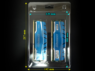 crucial memory ram module plastic box packaging 1817033