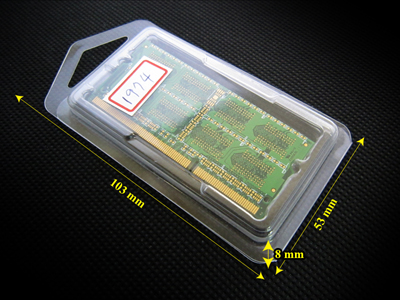 MPK 1974 memory packaging so dimm ram module plastic box ddr clamshell esd