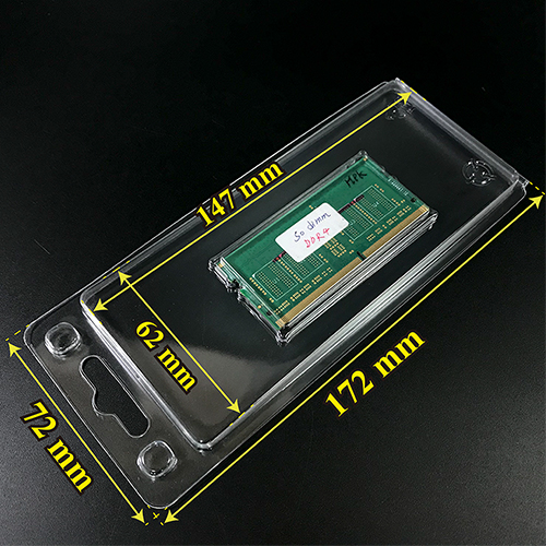 MPK1774-003 ddr4 so dimm memory ram esd packaging clamshell plastic box