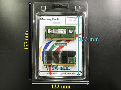 1868001 ddr so dimm memory ram module packaging plastic box esd clamshell