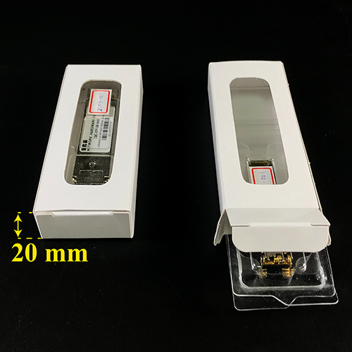 Transceiver packaging plastic box clamshell container SFP QSFP CFP2 ...