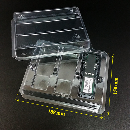 Transceiver packaging plastic box clamshell container SFP QSFP CFP2 ...